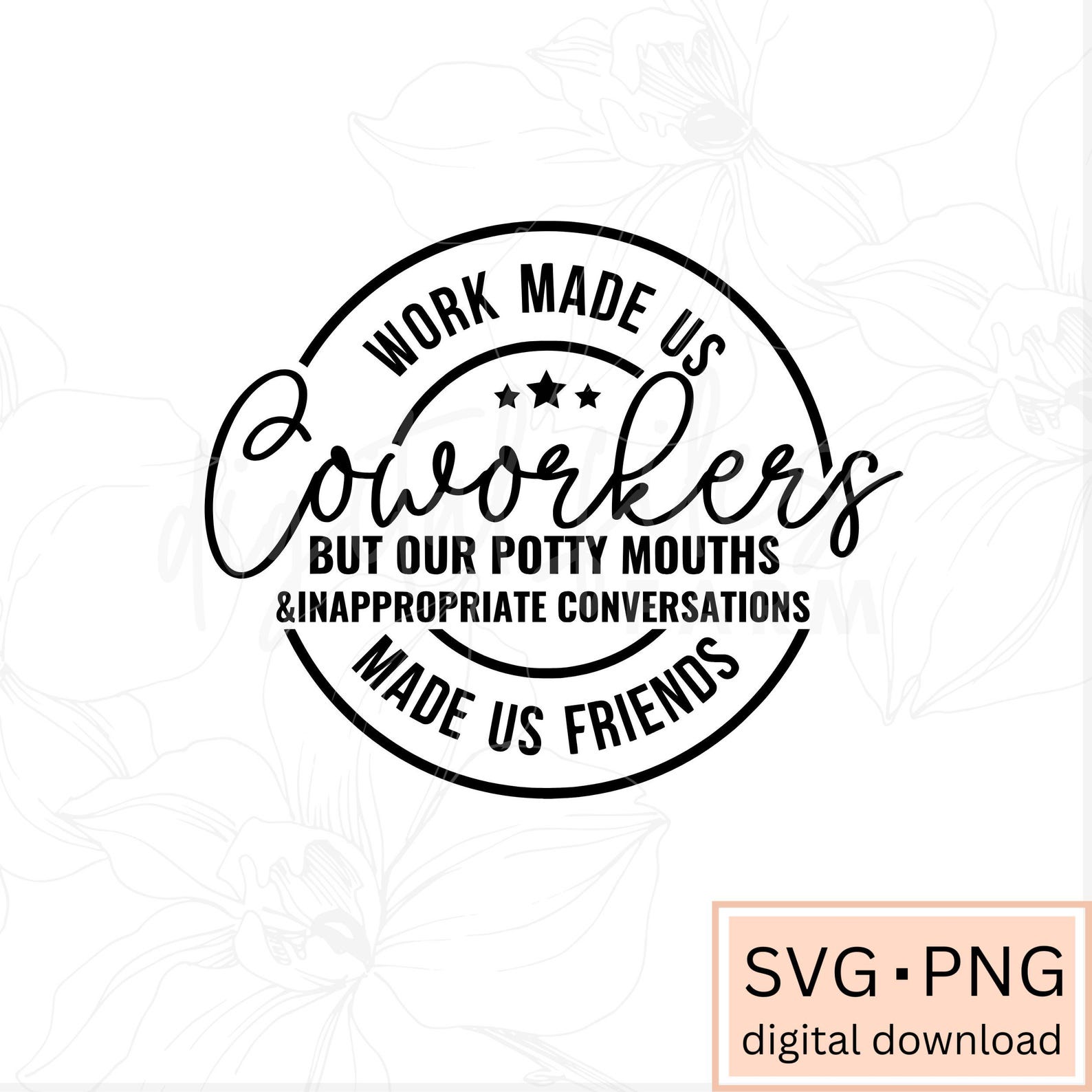 Coworker Friendship SVG, Best Friend Gift, Work Bestie Design (digital ...