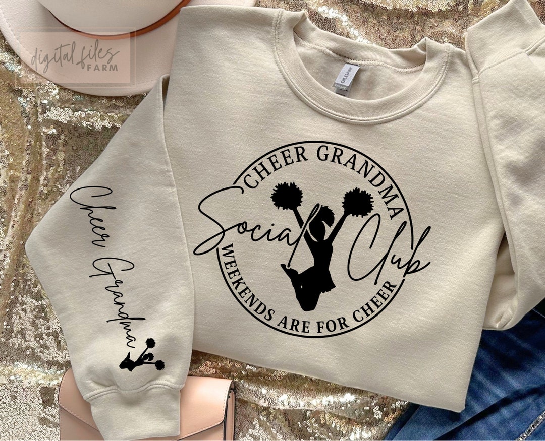 Cheer Grandma SVG, Cheer Grandma Social Club, Cheer SVG, Cheer Grandma ...
