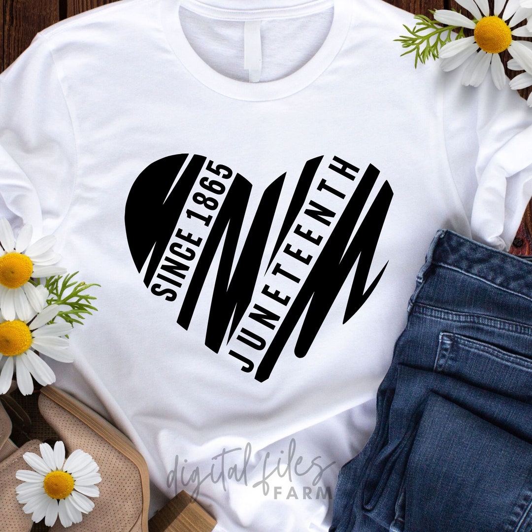 Juneteenth Heart Svg Juneteenth SVG Since 1865 Svg Black - Etsy
