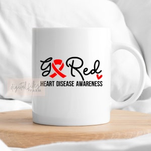 Heart Disease Awareness Svg, Go Red SVG, Go Red for Heart Health Svg ...
