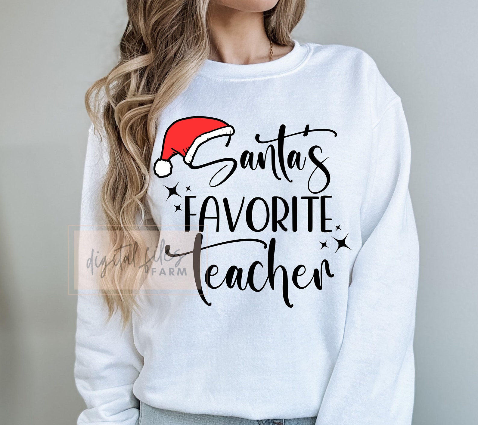 Christmas SVG, PNG, Santas Favorite Teacher Svg, Teacher Svg, Funny ...