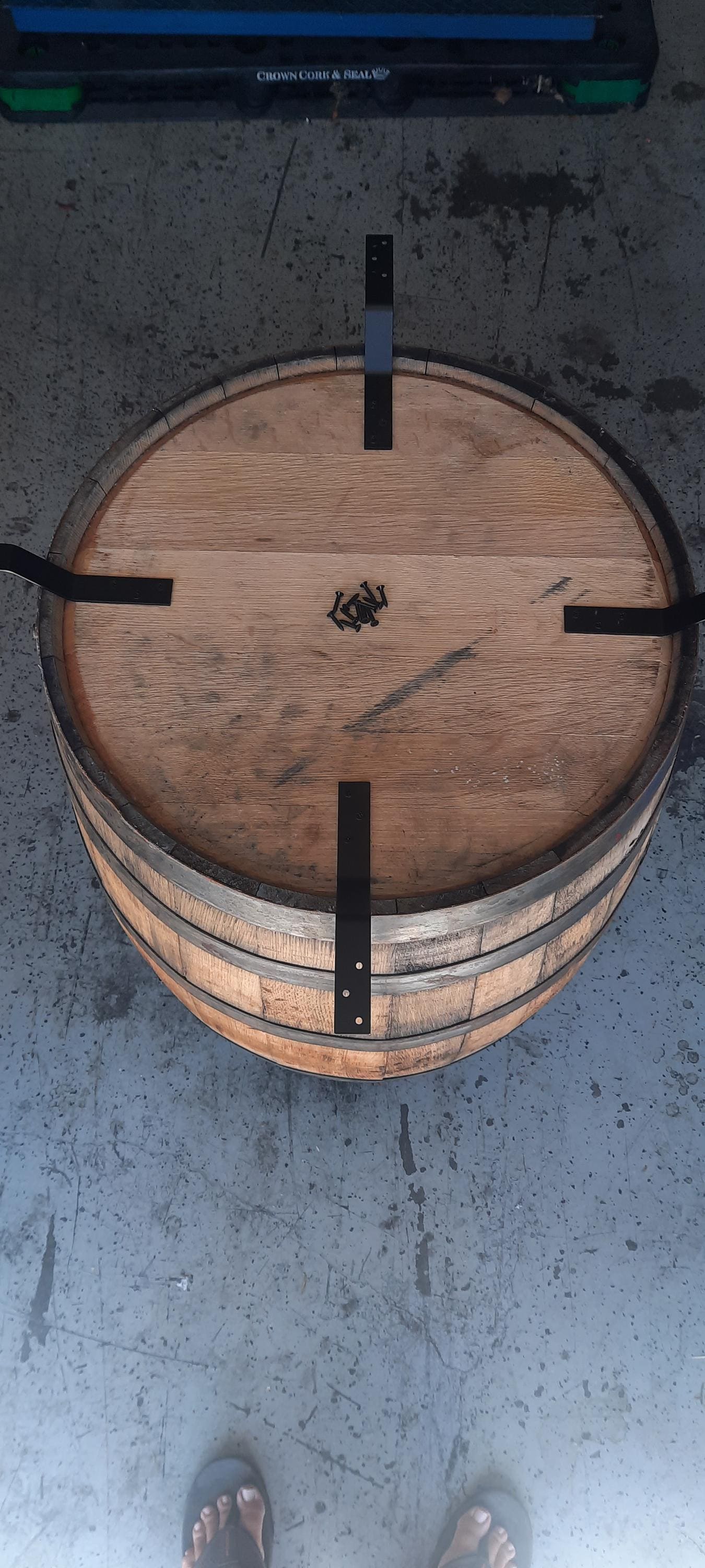 Barrel Table Top Bracket Kit - Etsy