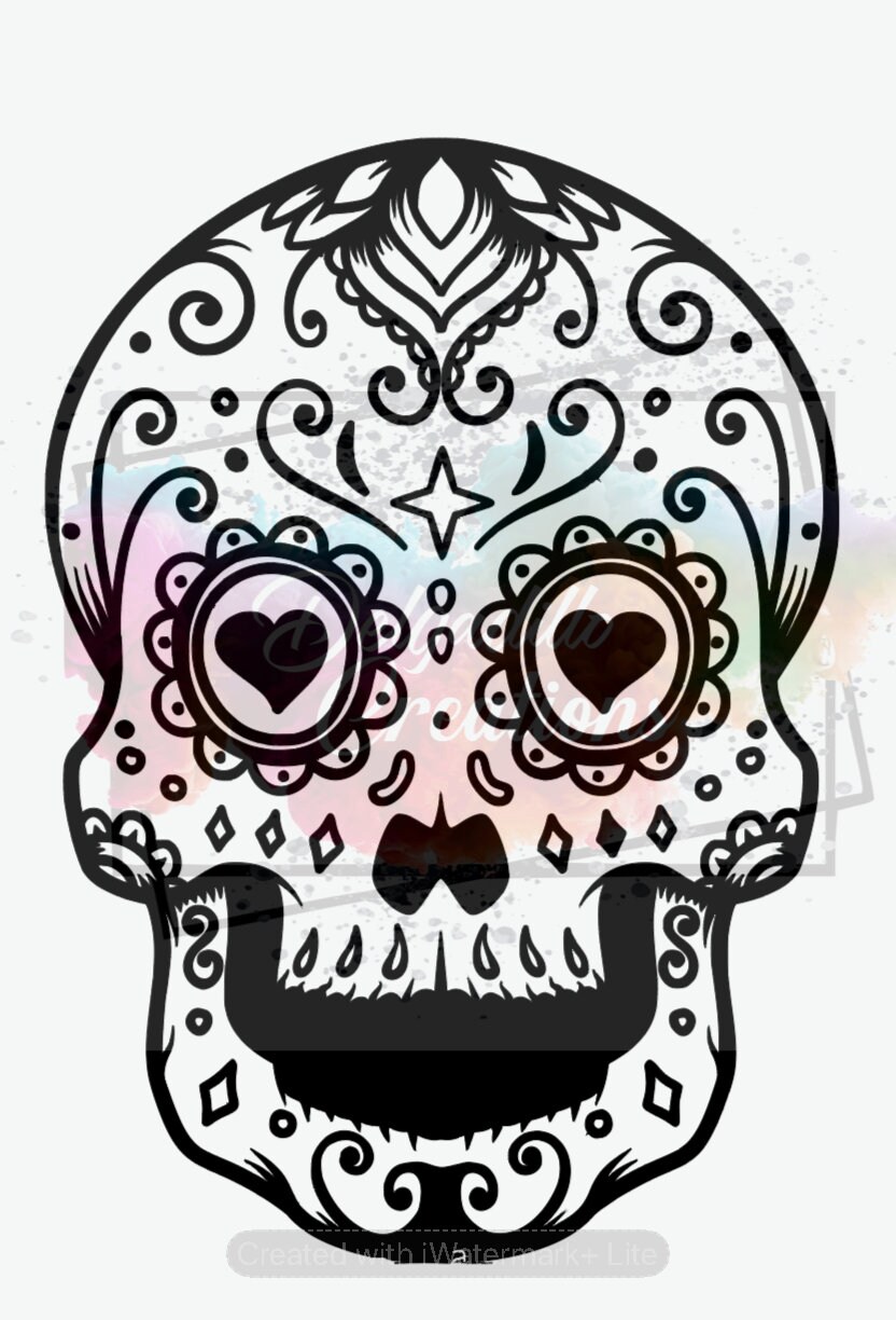 Skull Svg - Etsy