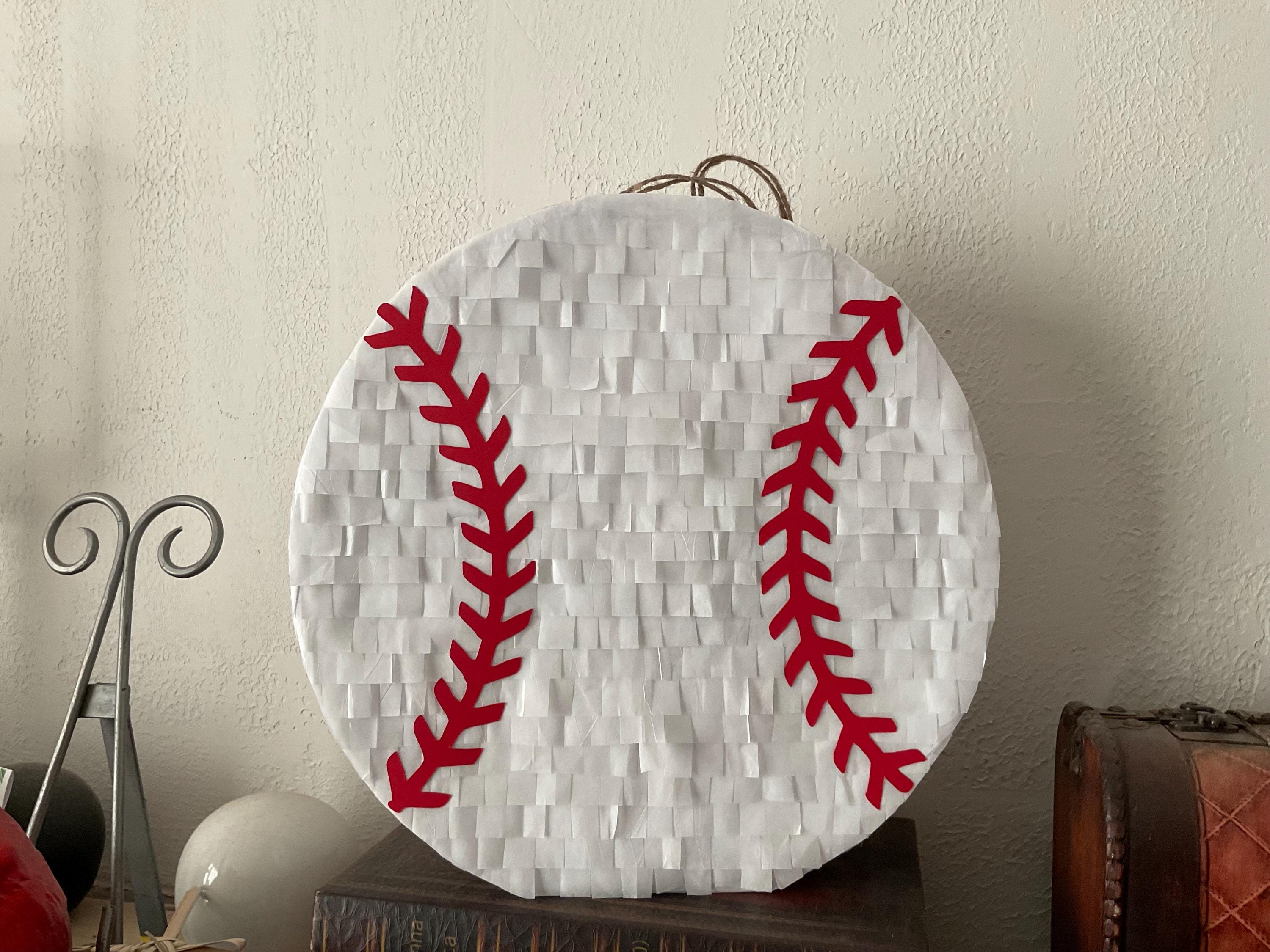 Baseball Ball Piñata - Handmade Baseball Pinata - Baseball Piñata for ...