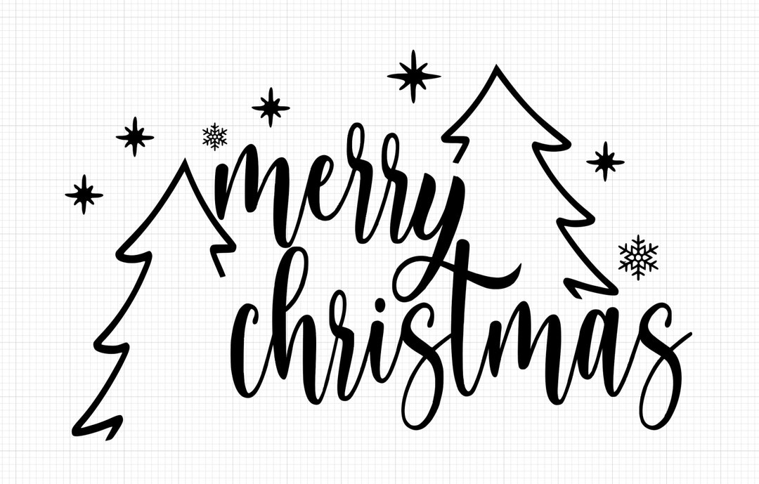 Merry Christmas Svg - Etsy
