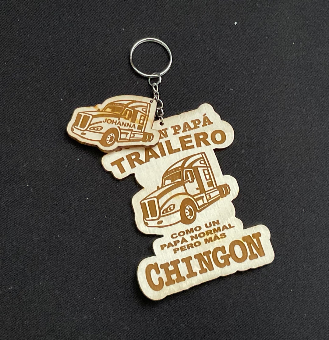Truck Driver Dad, Spanish Keychain, Father's Day Gift, Papa Trailero ...