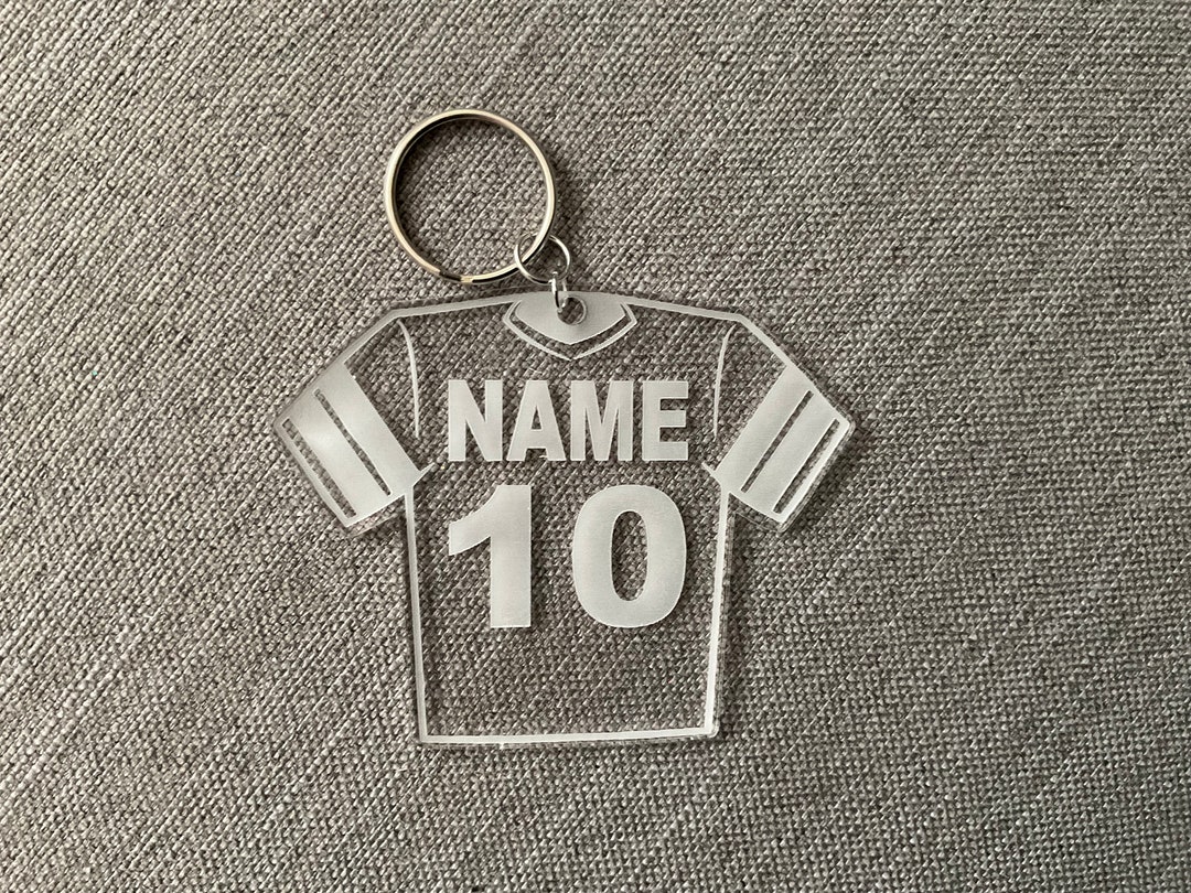 Custom Acrylic Keychain, Acrylic Jersey Keychain, Personalized Acrylic ...