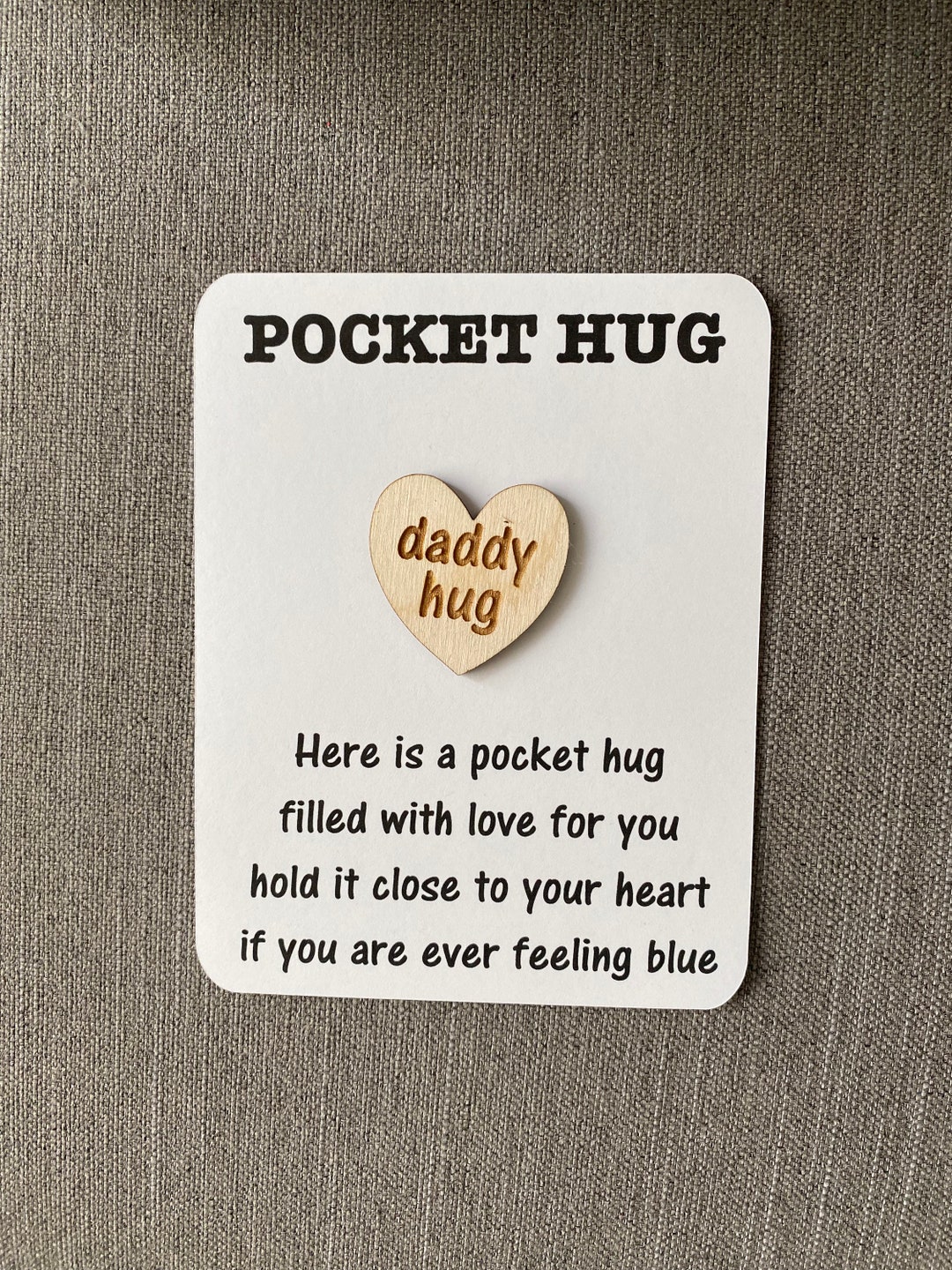 Pocket Hug, Thinking of You Token, Cute Animal Pocket Token, Pocket Pal ...