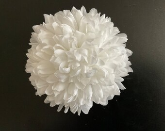 Gold and White Silk Flower Mum for Homecoming - Etsy