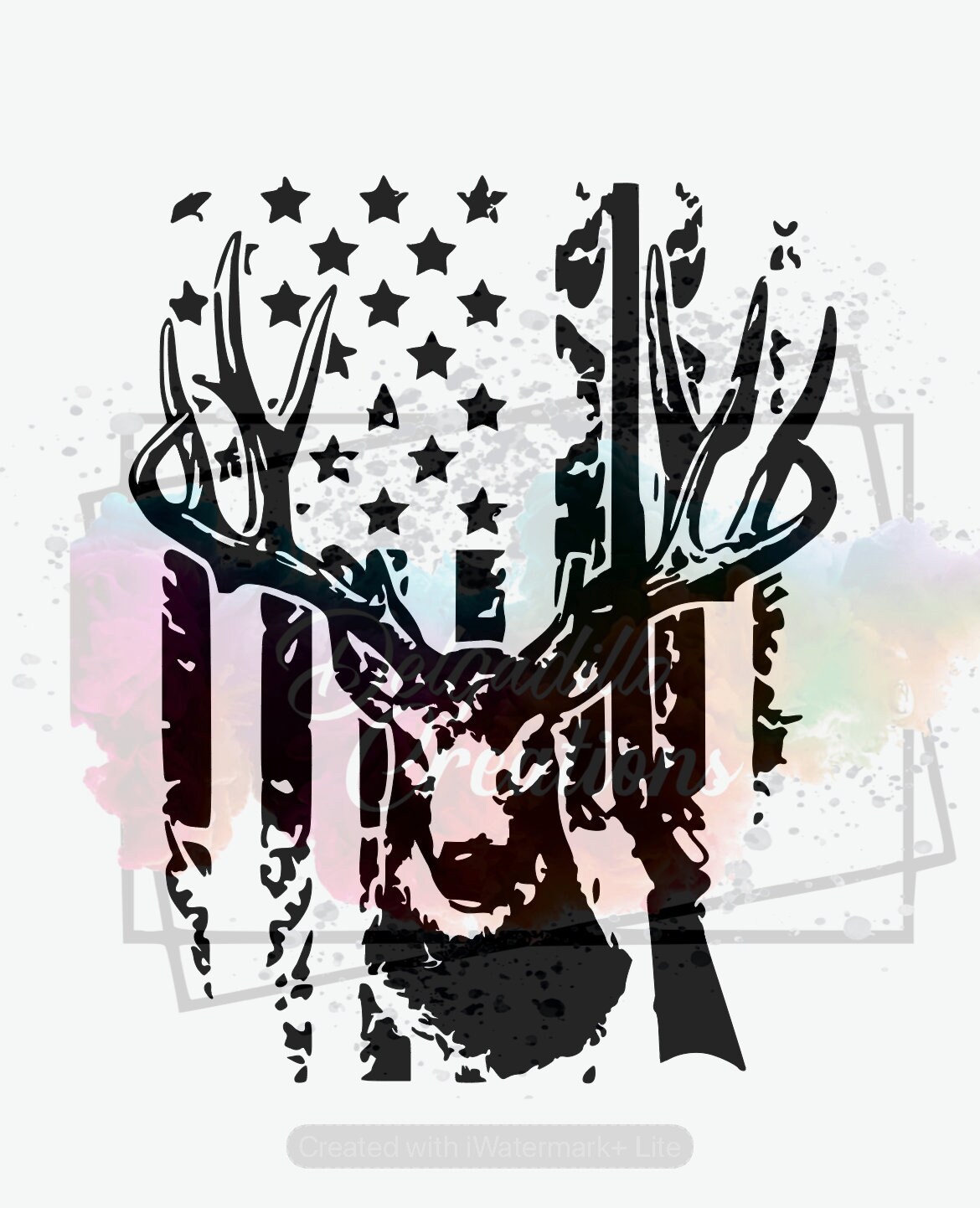 Deer Flag Svg - Etsy