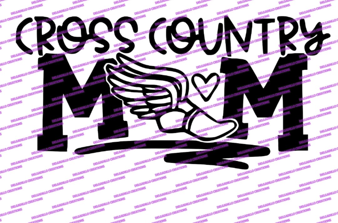 Cross Country Mom Svg - Etsy