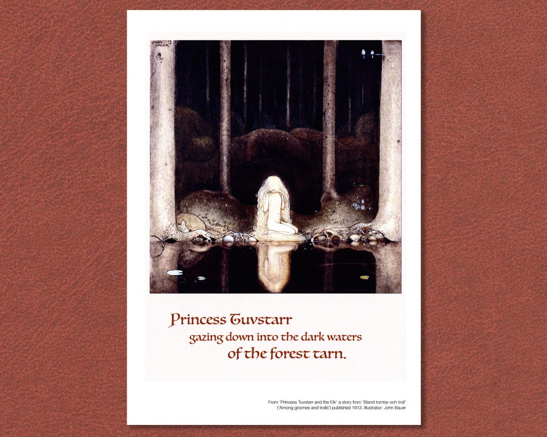 John Bauer 'princess Tuvstarr.' Classic Art From 'bland Tomtar Och ...