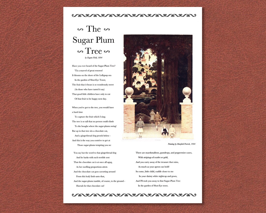The Sugar Plum Tree: the Famous Nursery Rhyme by Eugene Field, Painted ...