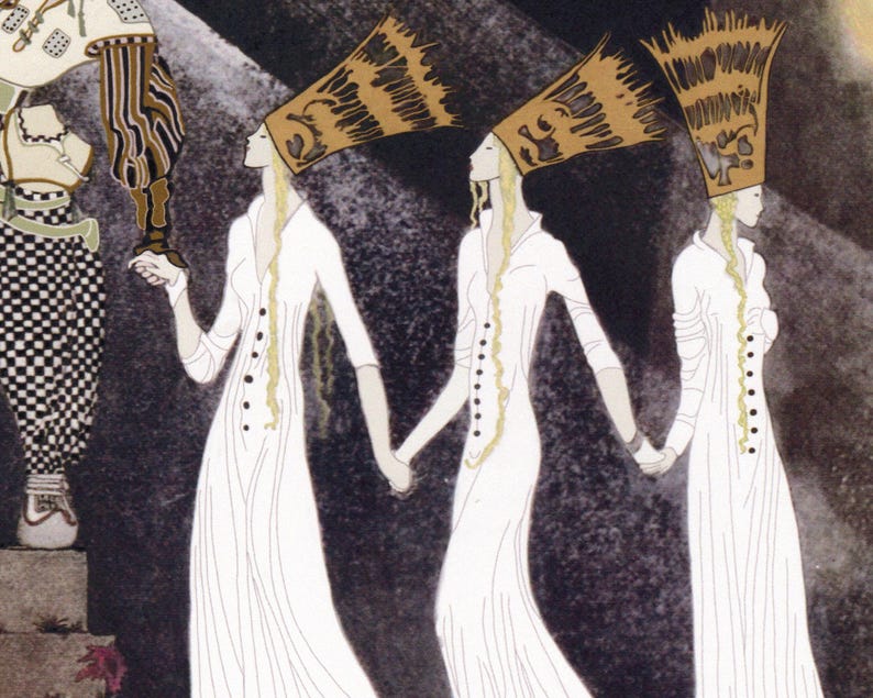 Kay Nielsen. Fairy Tale 'the Three Princesses in the Blue Mountain ...