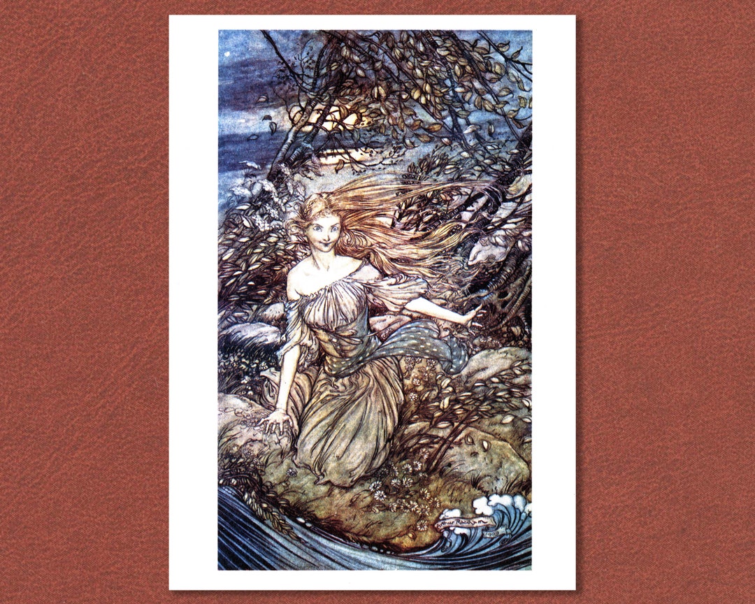 Undine by the Stream by Arthur Rackham. Much-loved Fairy Tale ...
