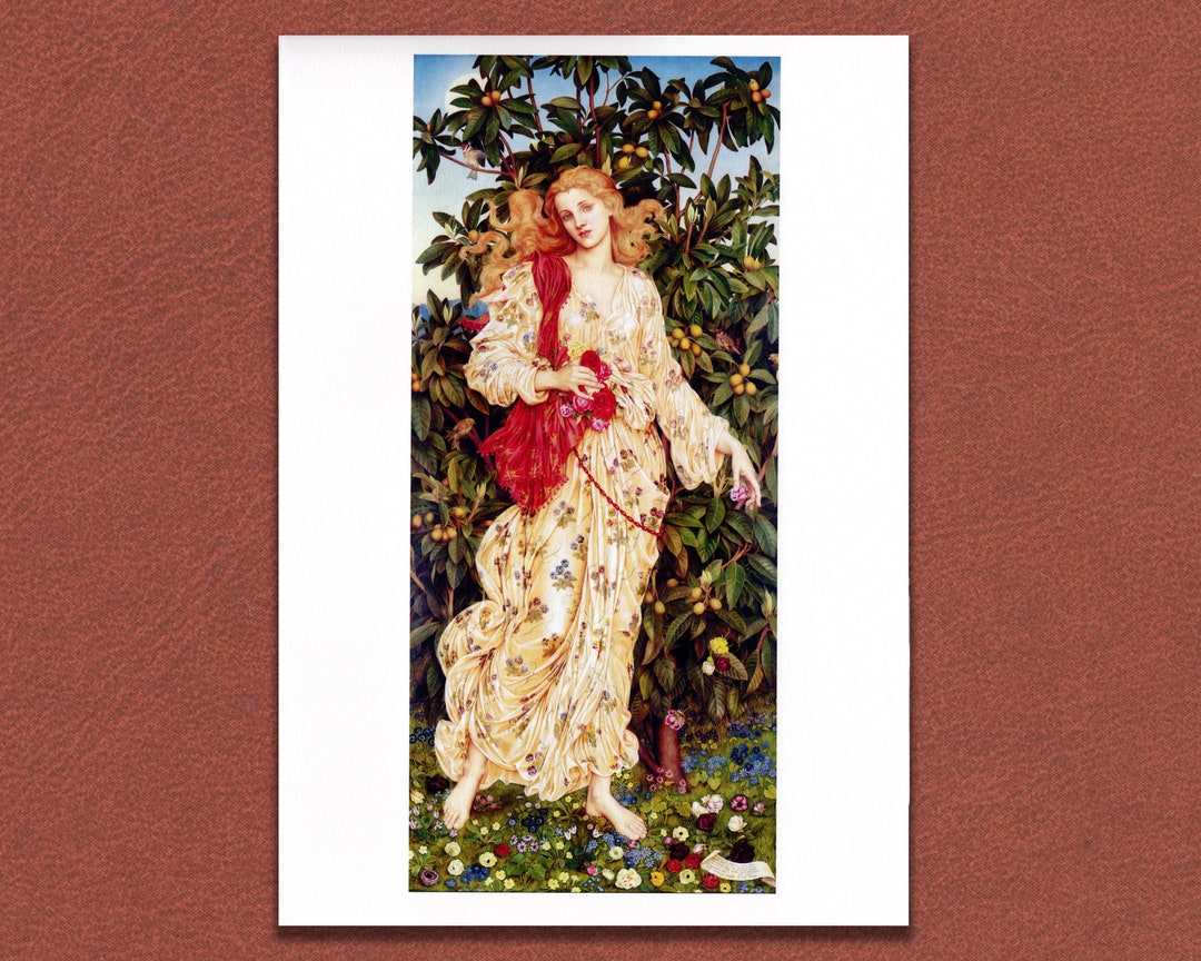 Evelyn De Morgan 'flora' Roman Goddess of Spring. Fine Art Print of the ...