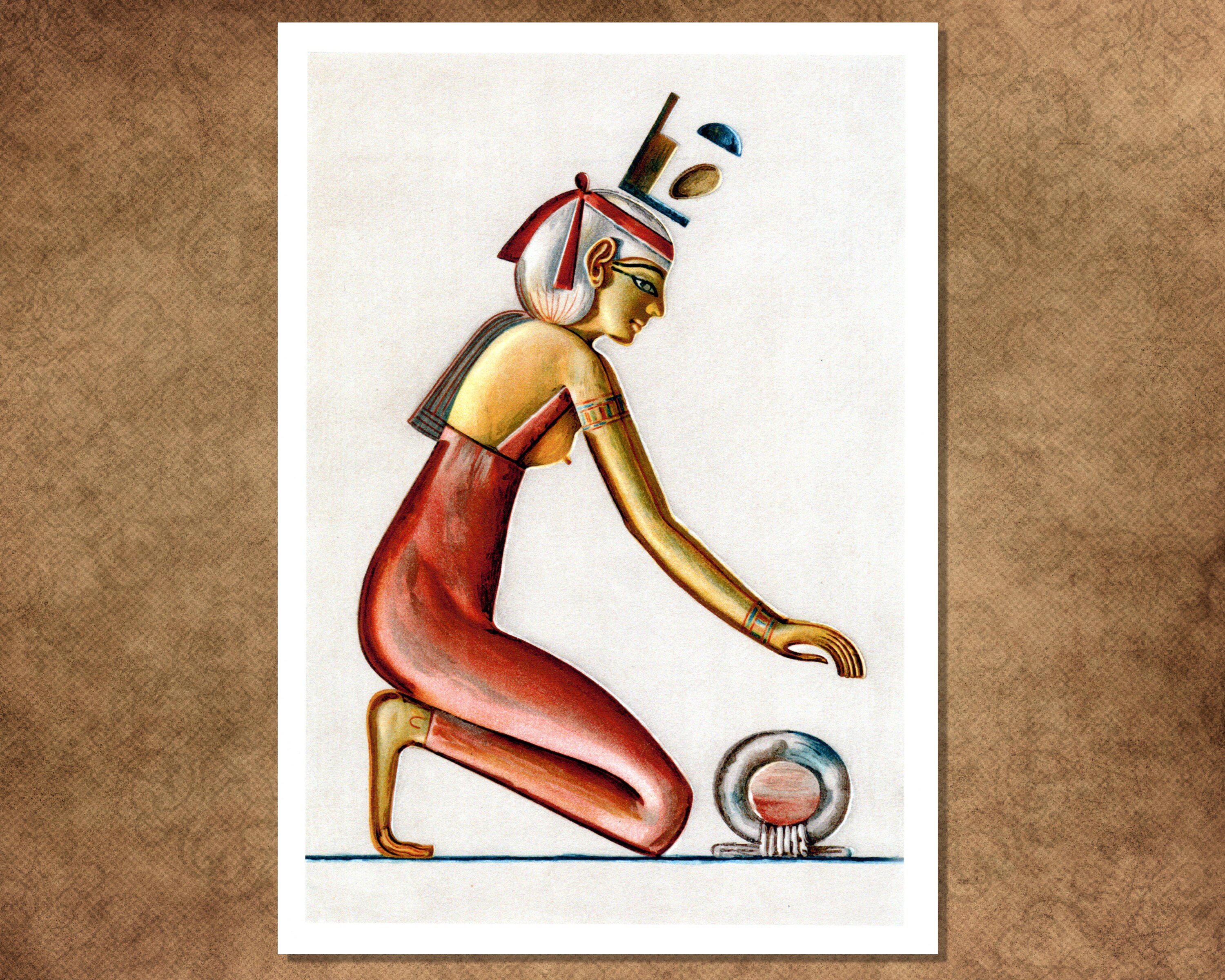 Hermoso estudio de la diosa Isis de una pintura mural de 3.000 | Etsy ...