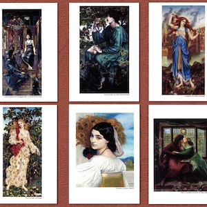 Postcard-size Art Prints. Pre-raphaelite Art Collection. 20 Postcard ...