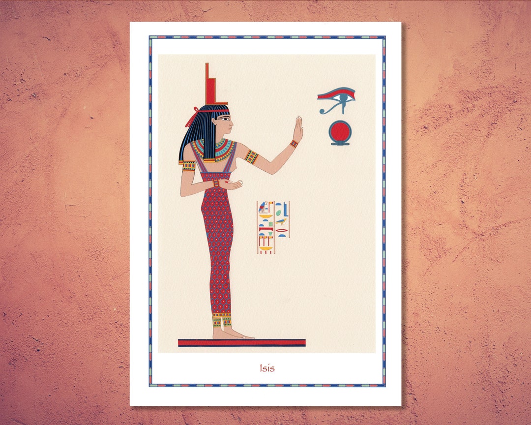 Great Goddess Isis Worshipping the Eye of Horus & the Shen - Etsy