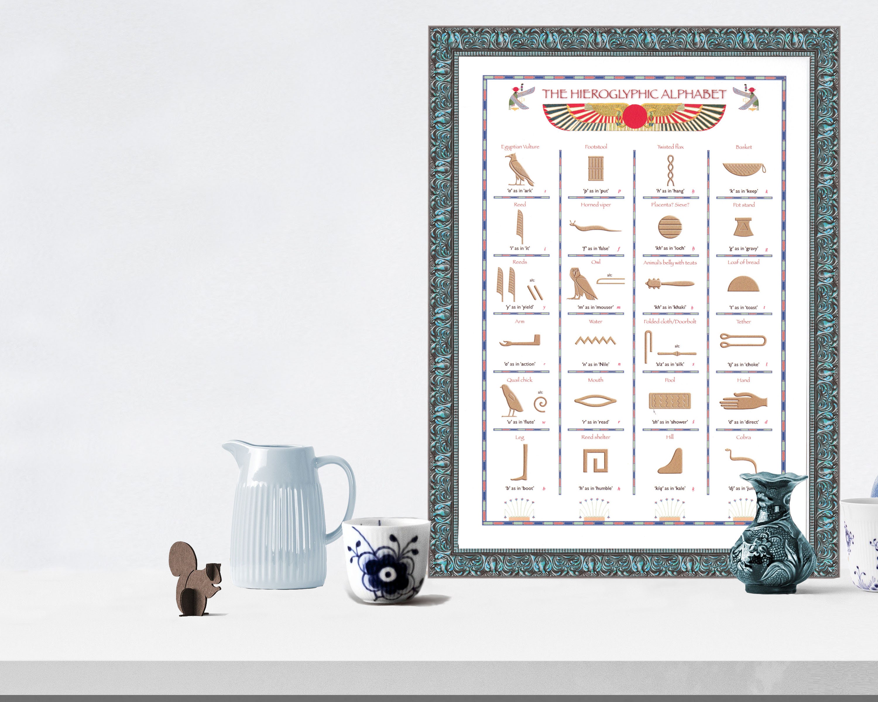 Egyptian Hieroglyphic Art Guide. Beautiful, Educational, Authentic ...