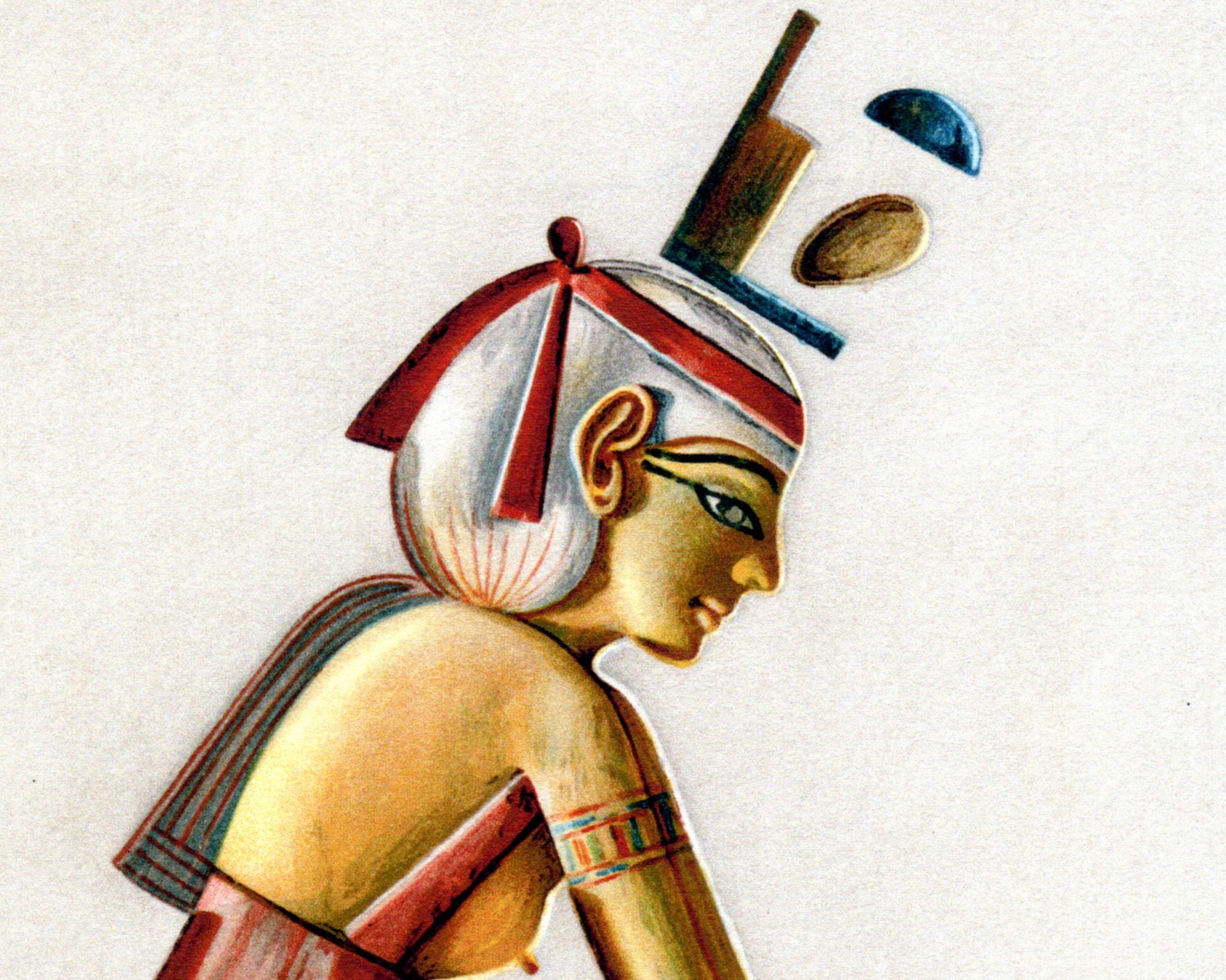 Hermoso estudio de la diosa Isis de una pintura mural de 3.000 | Etsy