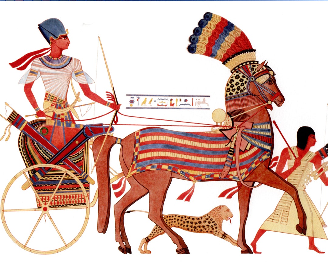 Egyptian Chariot. Ramesses Great Pharaoh. Egyptian Wall Art - Etsy UK