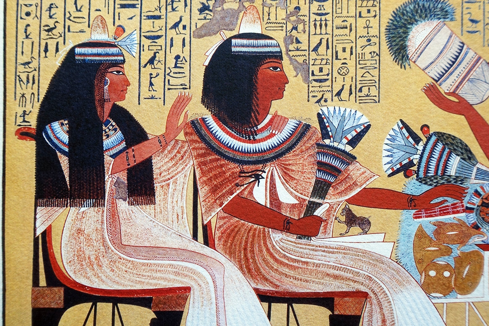 Ancient Egypt Family Life: Children Offering to Their Parents. Fine Art ...