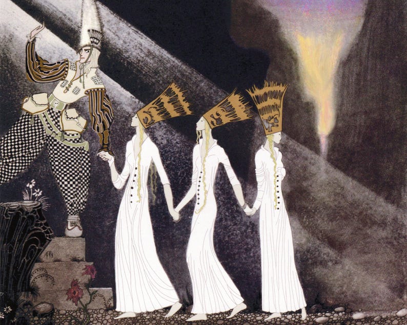 Kay Nielsen. Fairy Tale 'the Three Princesses in the Blue Mountain ...