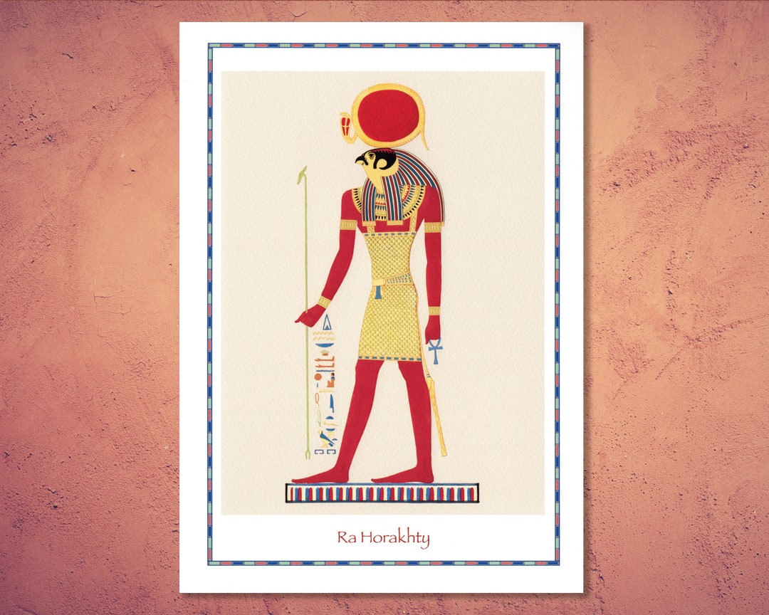 Egyptian God Print. Great God, Ra Horakhty. Giclée Print Faithfully ...