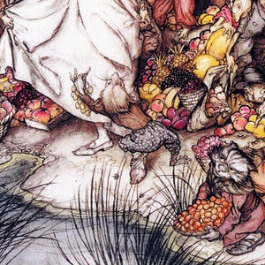 Arthur Rackham 'goblin Market.' Famous Illustration to the Famous Poem ...