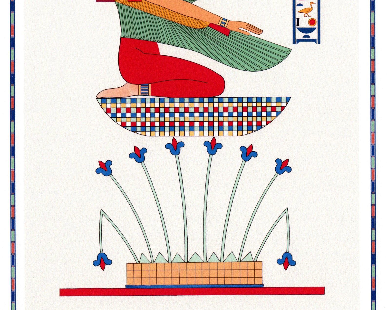 Maat, Egyptian Goddess of Order, Harmony, Truth and Justice. Fine Art ...
