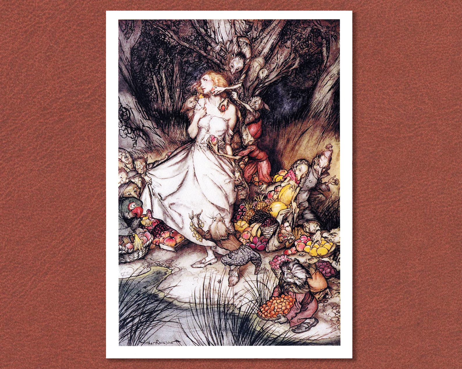 Arthur Rackham 'goblin Market.' Famous Illustration to the Famous Poem ...