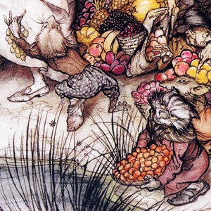 Arthur Rackham 'goblin Market.' Famous Illustration to the Famous Poem ...