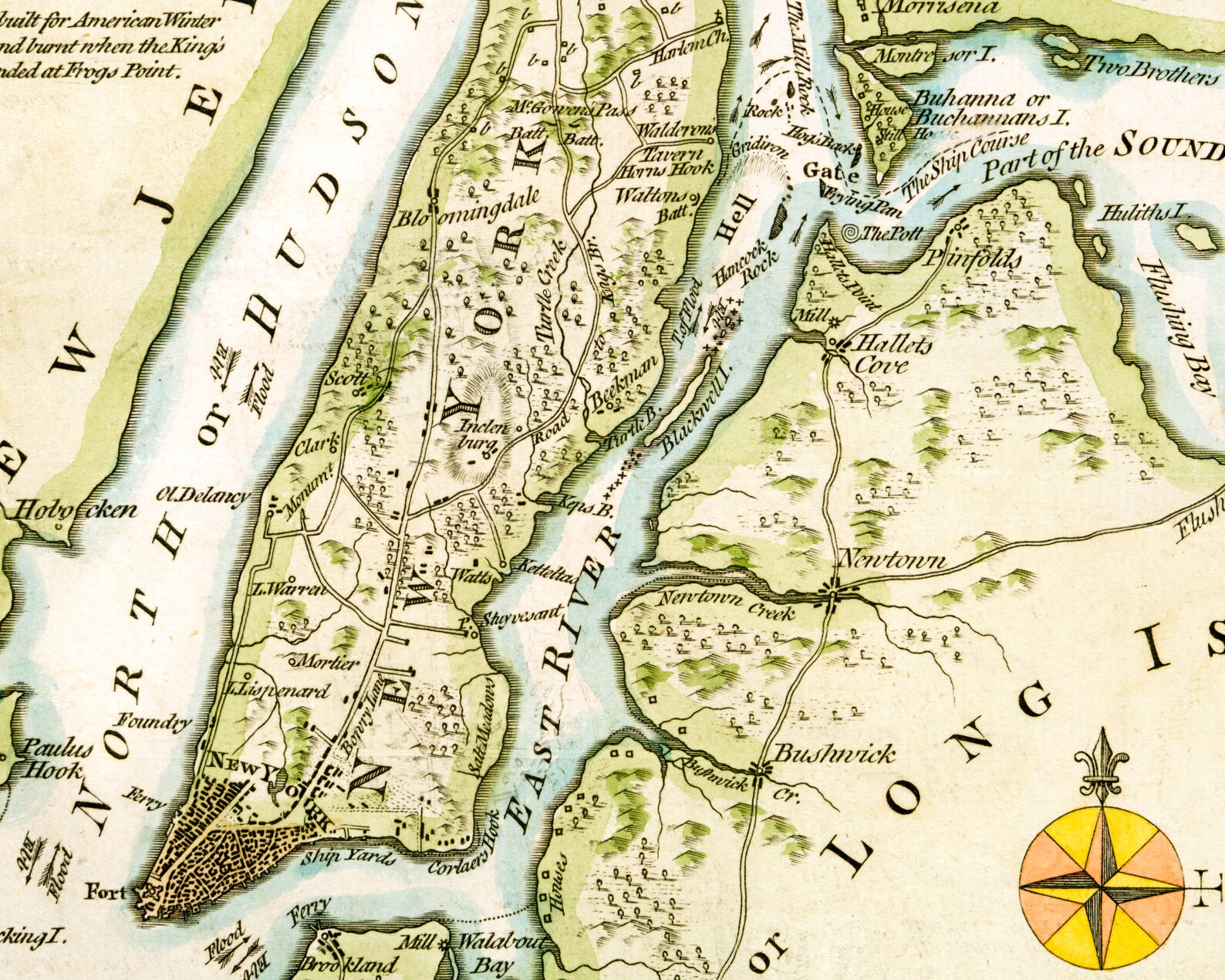 Map of New York, 1778 for the London Magazine. Unique Insight Into This ...