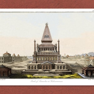 Tomb of Mausolus at Halicarnassus, One of the Seven Wonders of the ...