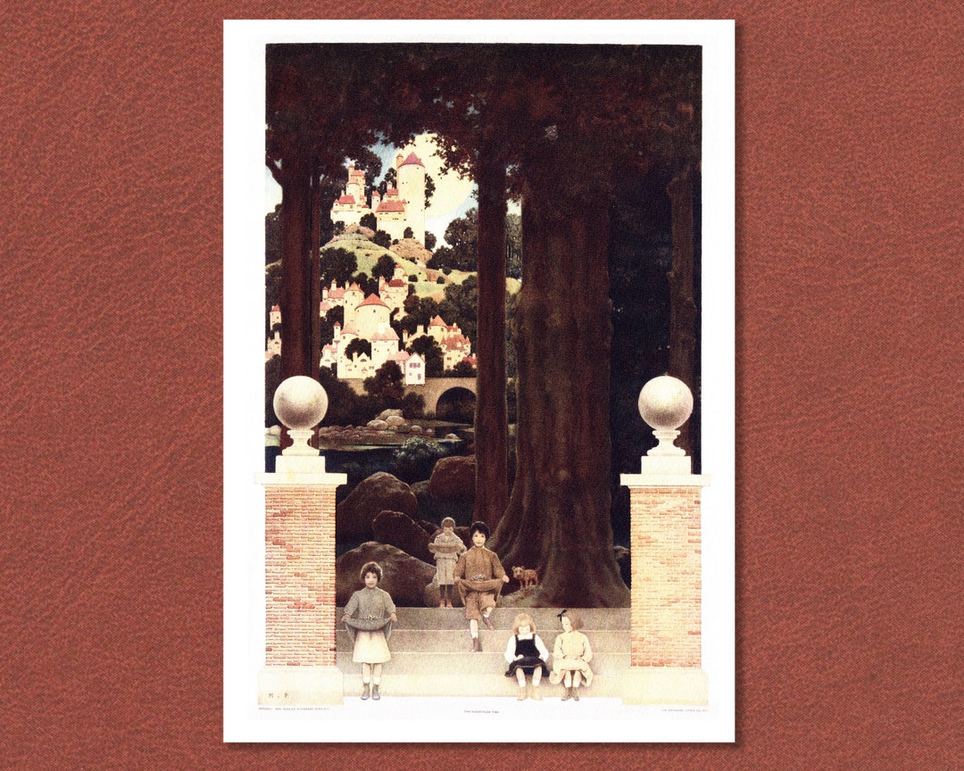 The Sugar Plum Tree. Magical Painting by Maxfield Parrish, Based on the ...