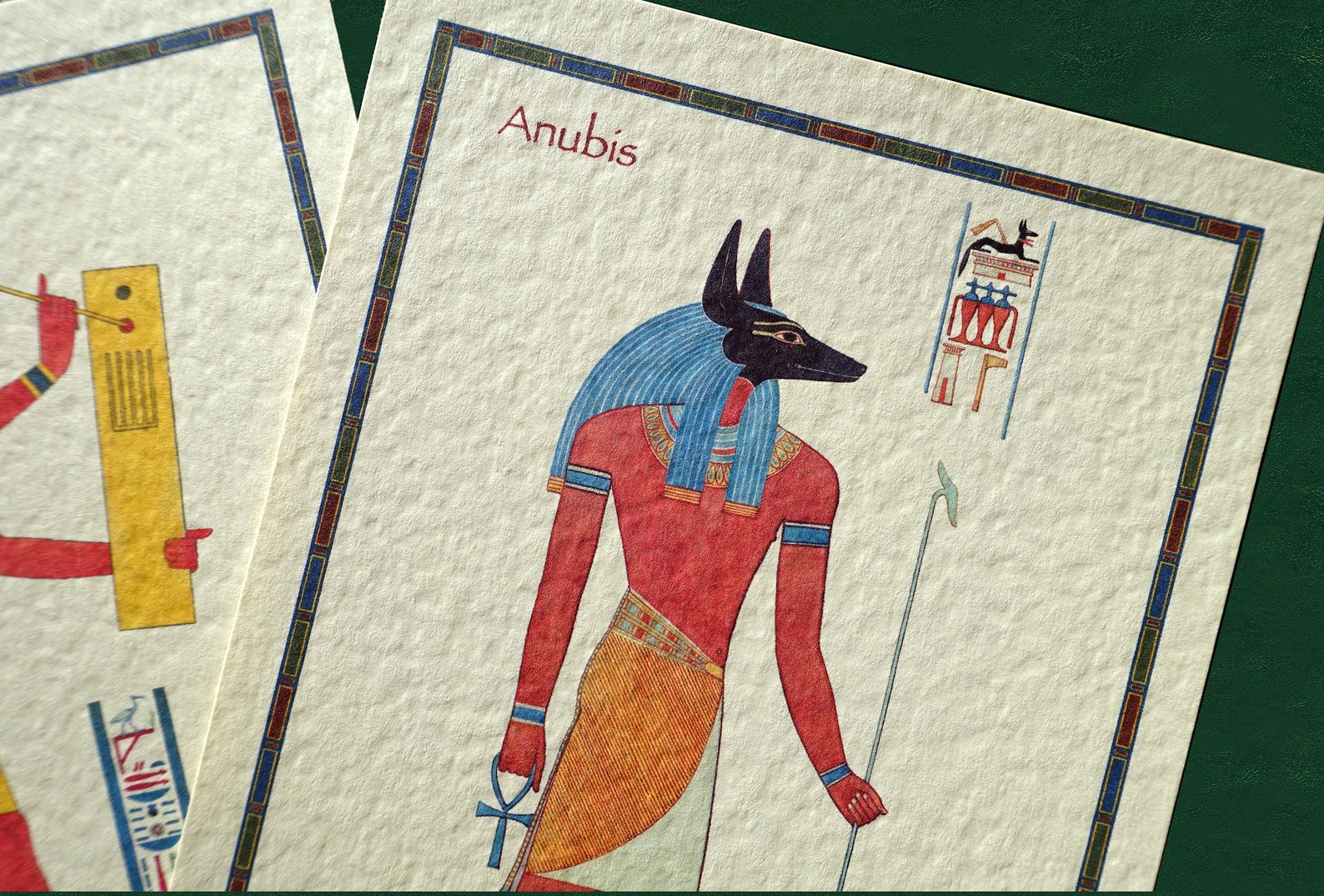 3 Gods of Egypt. Osiris. Anubis. Thoth. Trio of A6 Size Mini - Etsy UK