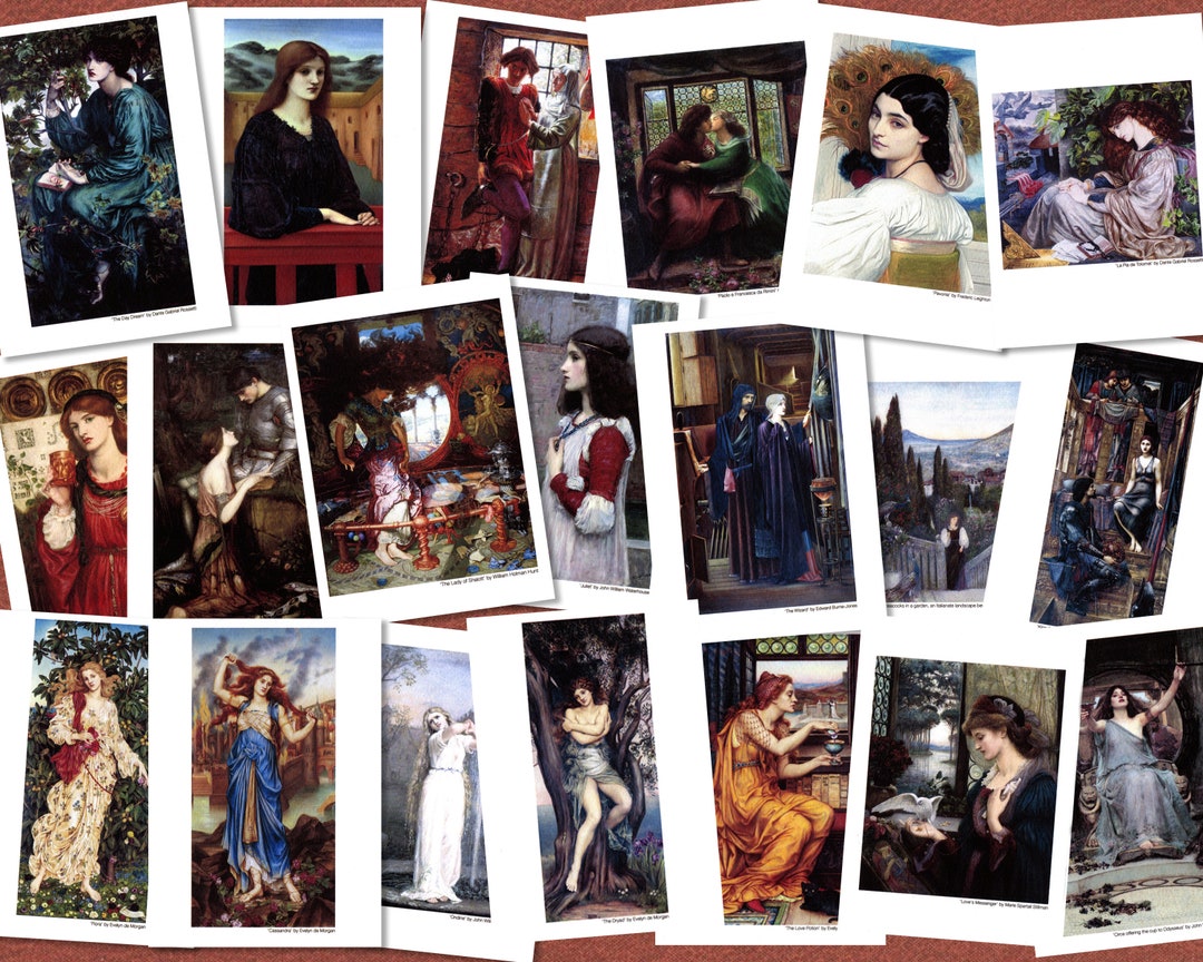 Postcard-size Art Prints. Pre-raphaelite Art Collection. 20 Postcard ...