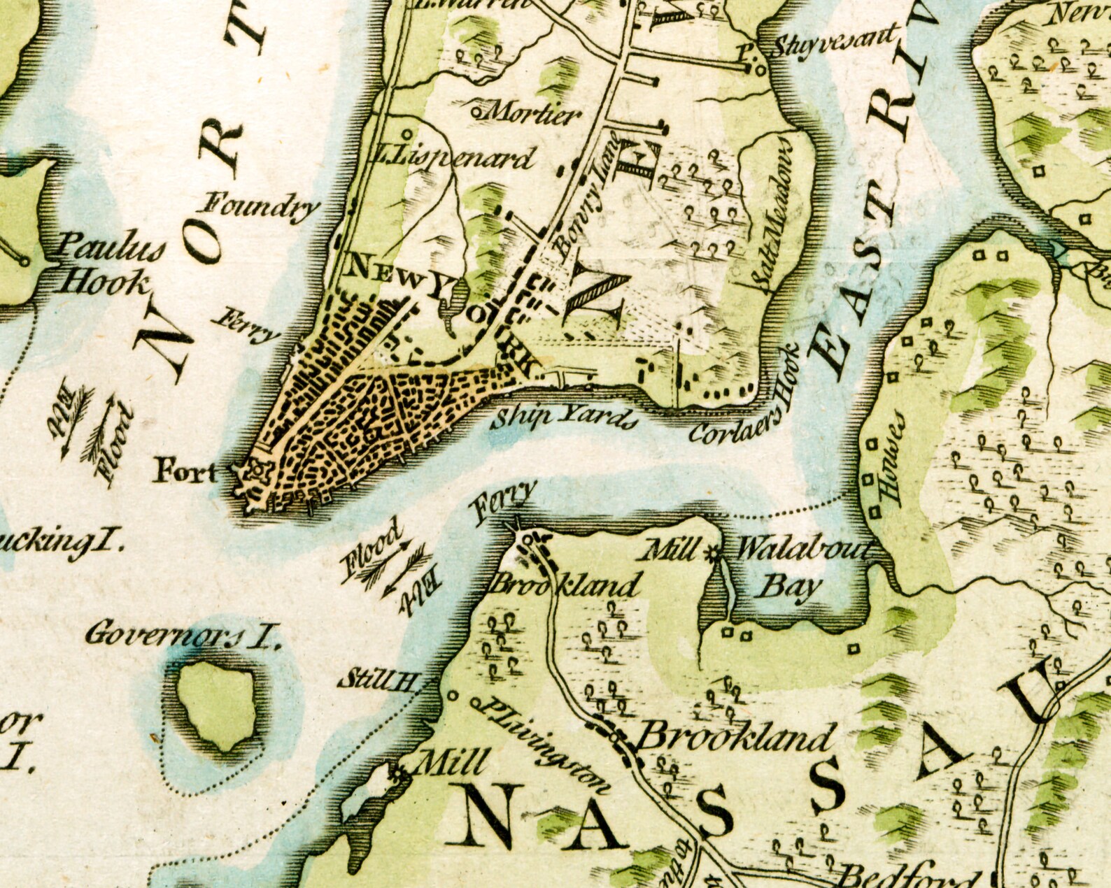 Map of New York, 1778 for the London Magazine. Unique Insight Into This ...