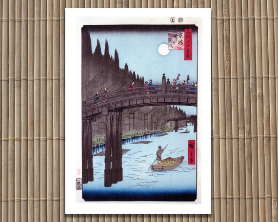 Japanese Art Masterpiece by Hiroshige. so Graphic & Modern for - Etsy