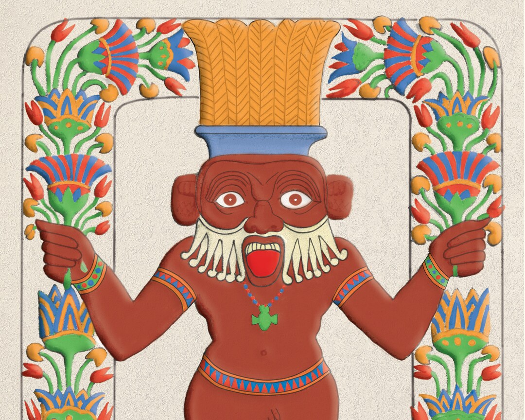 Bes, Household God of Egypt. Drives Away Snakes and Evil Spirits, Helps ...