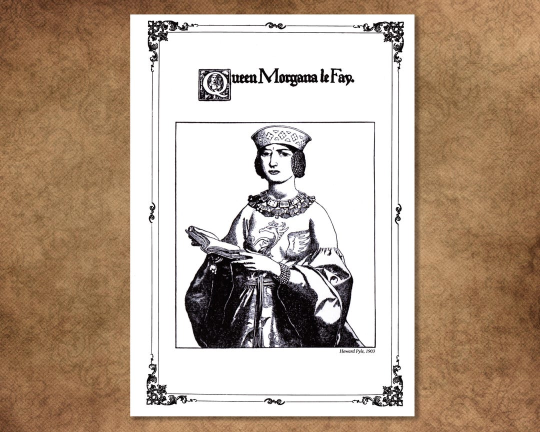 Morgana Le Fay by Howard Pyle: She Was Half-sister of King Arthur and ...