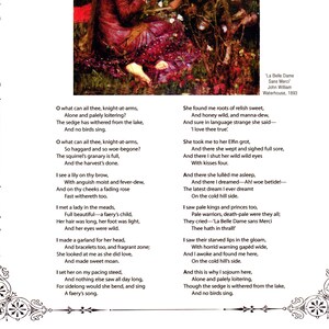 Poetry Print: 'la Belle Dame Sans Merci' by John Keats. Painting by ...