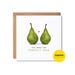 Funny Pun Wedding Card, Perfect Pair Card, Pun Pear Greeting Card, Pun ...