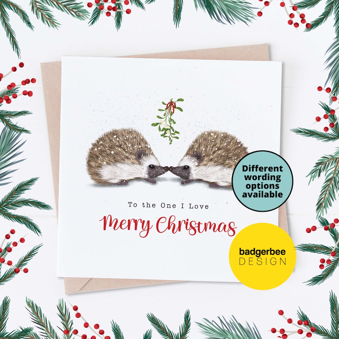 To the One I Love Christmas Card, Cute Christmas Card, Christmas Card ...