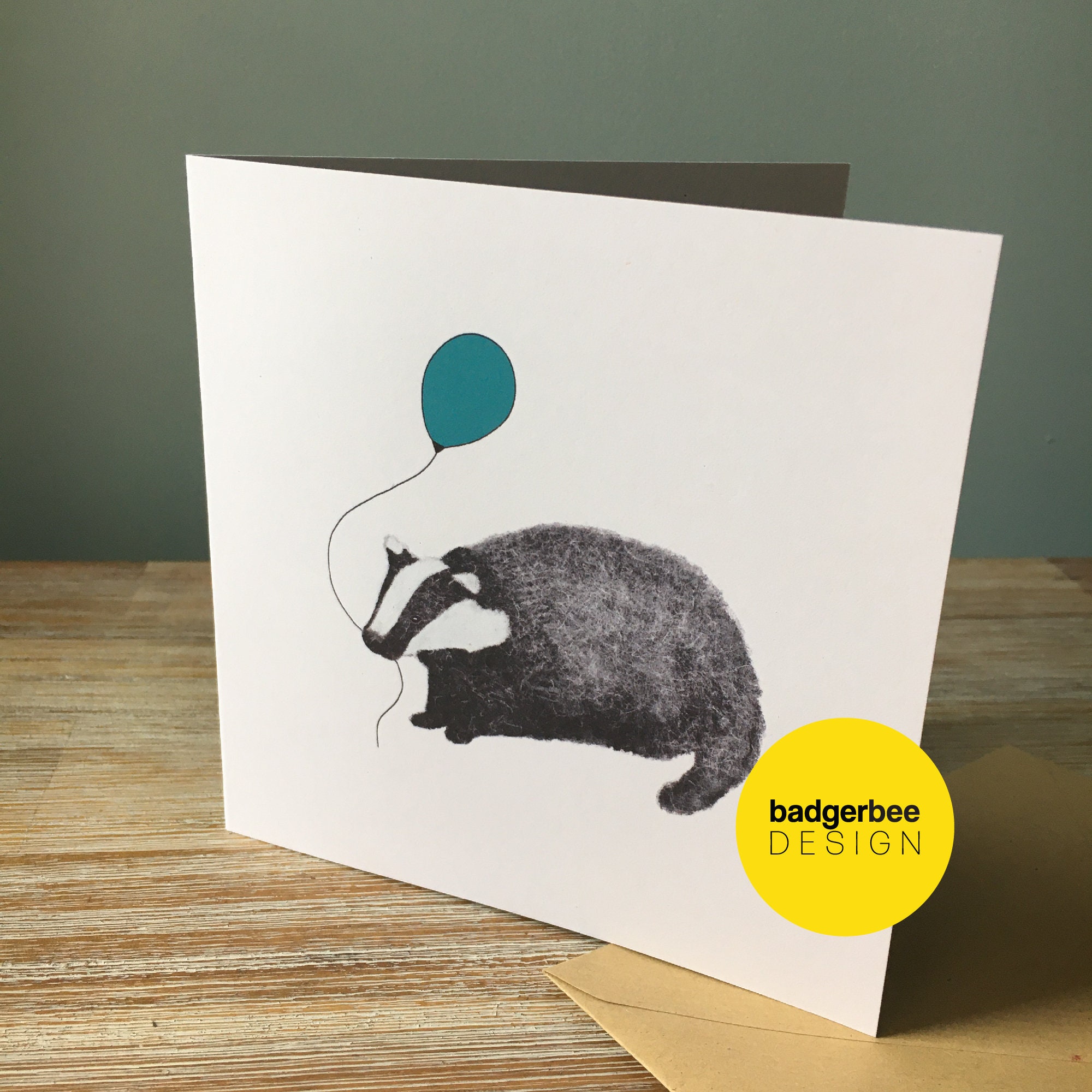Badger Birthday Card Badger Celebration Card | Etsy UK