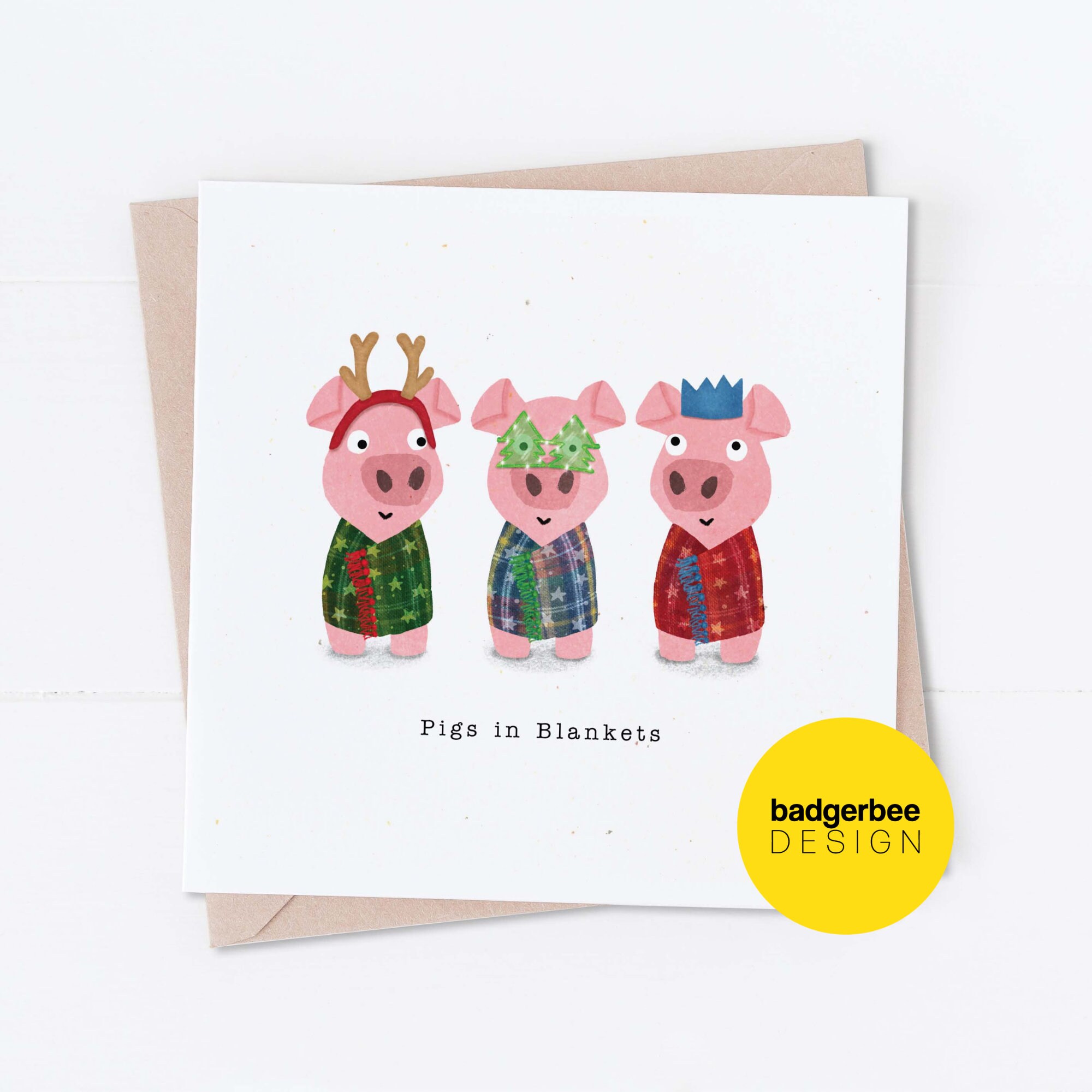 Funny Christmas Card Pigs in Blankets Christmas Card Pun - Etsy UK