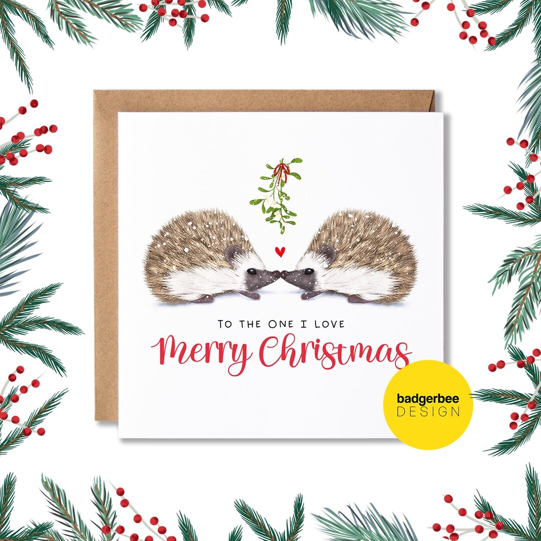 To the One I Love Christmas Card, Cute Christmas Card, Christmas Card ...