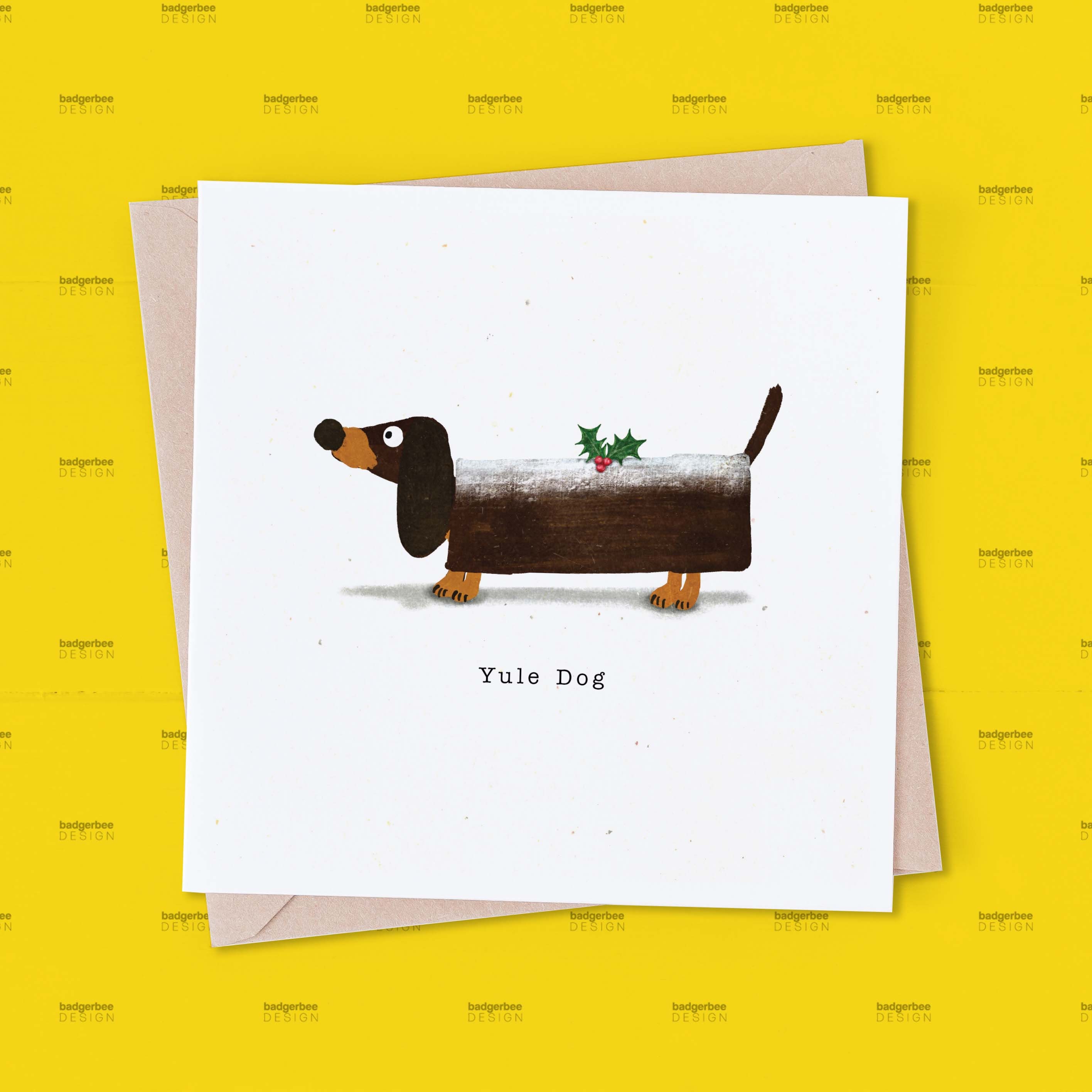 Yule Dog Christmas Card Pun Sausage Dog Christmas Card Pun - Etsy UK