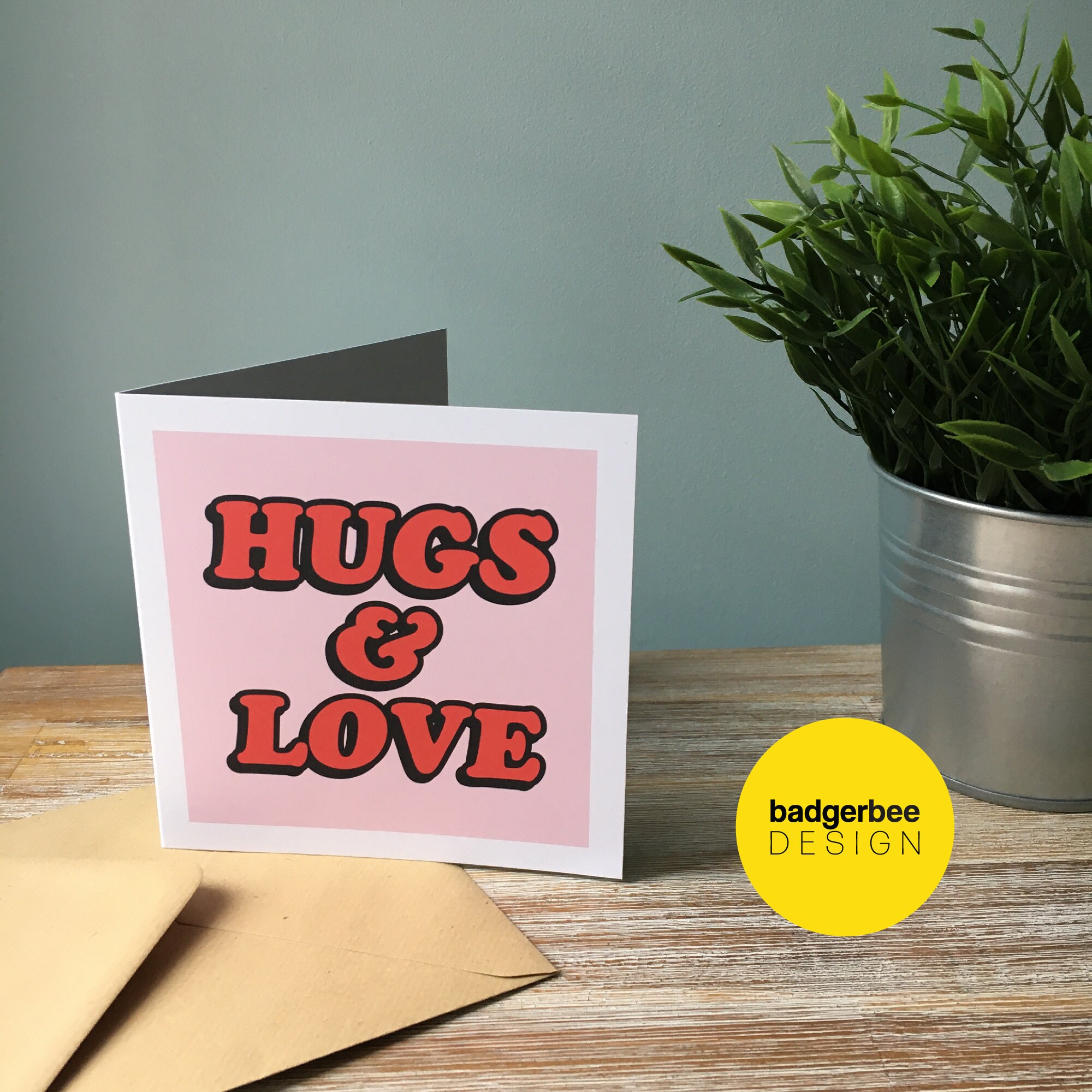 Sending a Hug Card Hugs and Love Card Mothers Day Love | Etsy